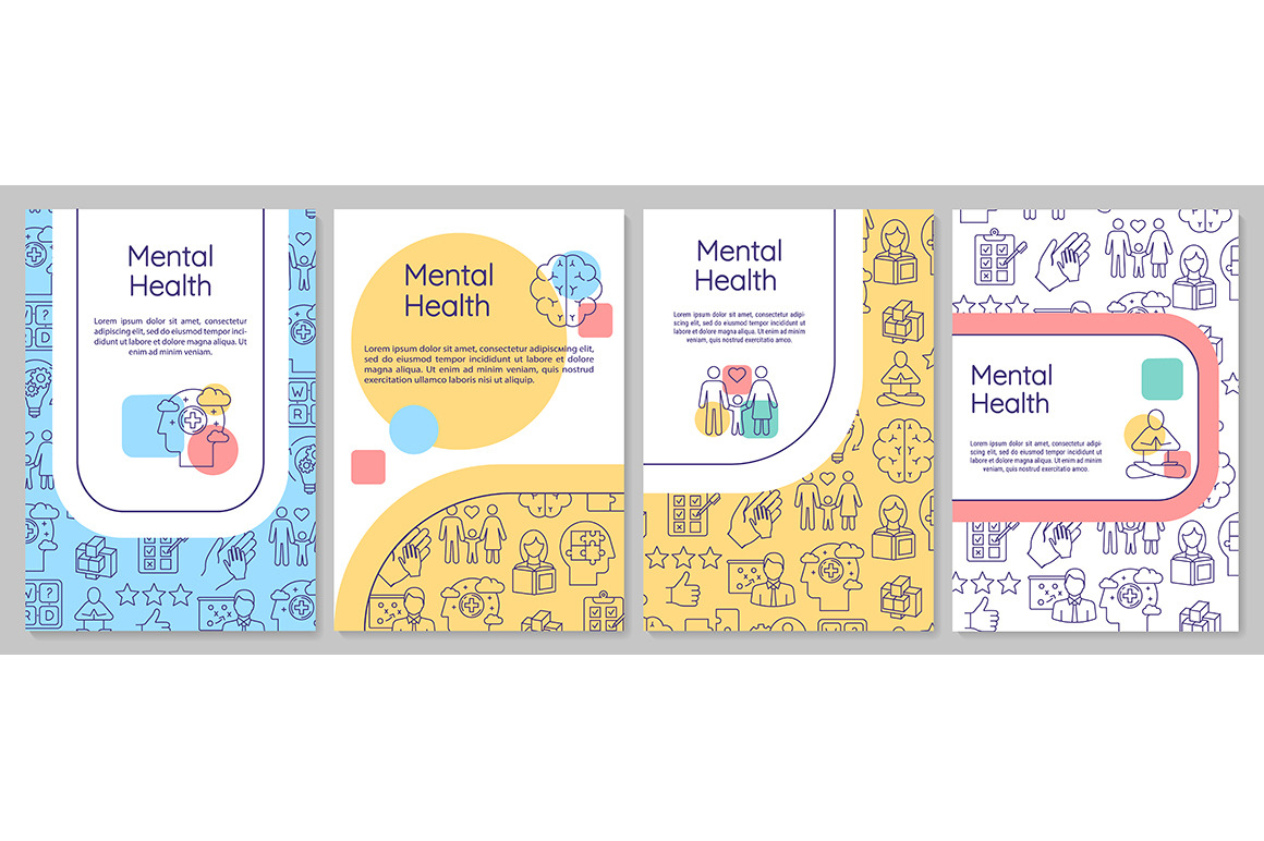 Mental health brochure template, a Brochure Template by bsd studio