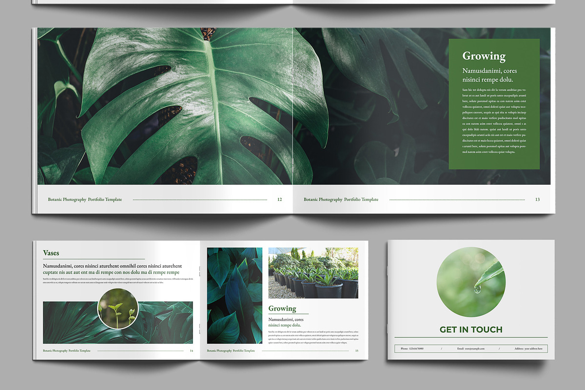 Botanic Magazine Layout | Creative Market