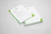 Green Letterhead Design Template, a Stationery Template by ZAAS