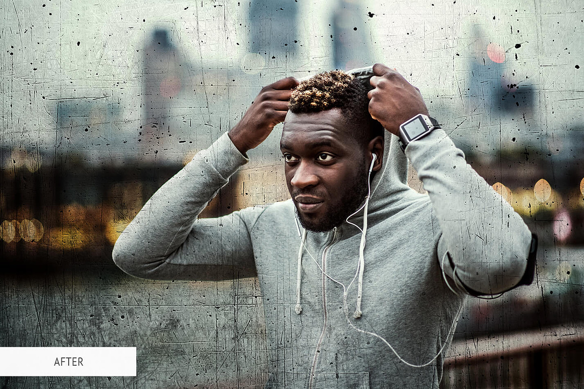 Distressed Overlays Photoshop, a Plug-in Add-On by FixThePhoto