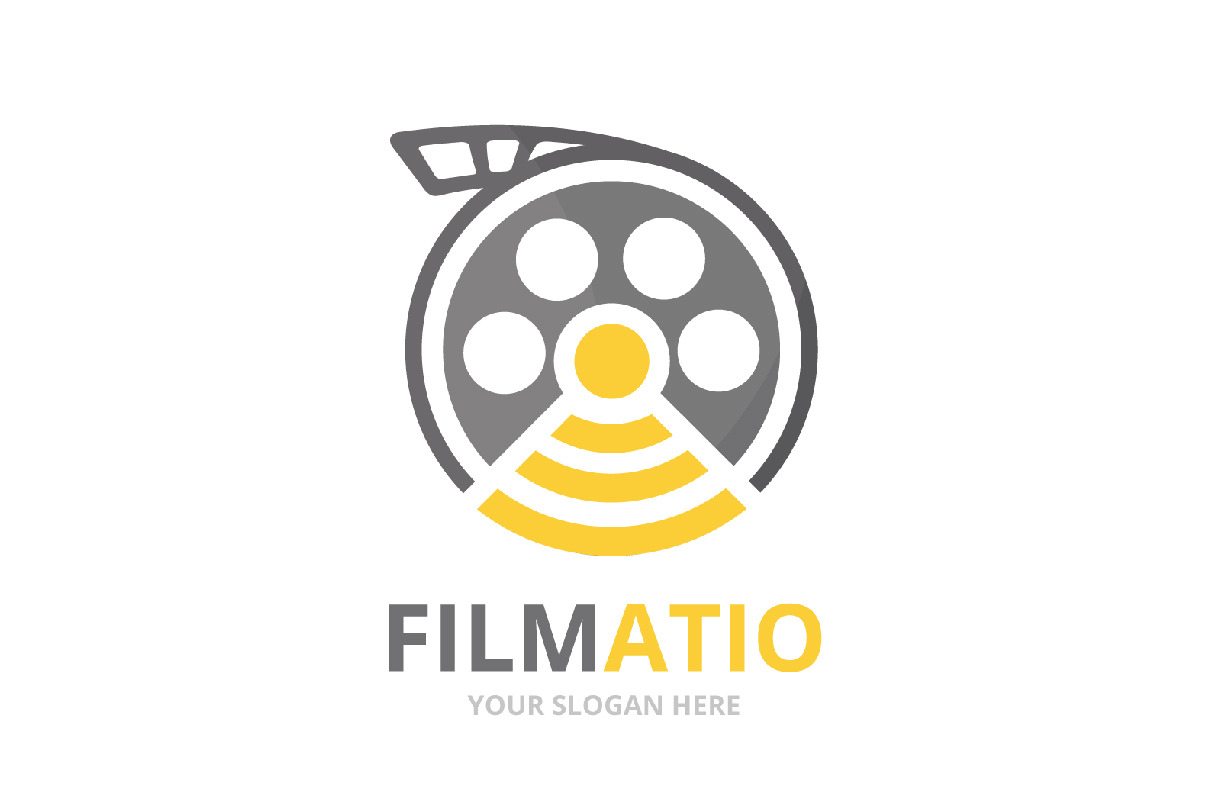 Vector movie and wifi logo | Branding & Logo Templates ~ Creative Market