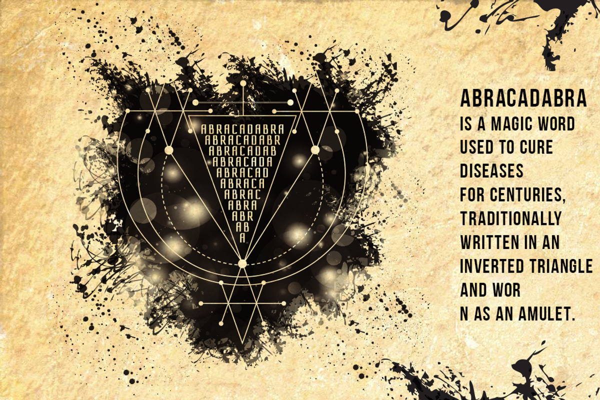 Vector alchemy symbol Abracadabra, an Object Graphic by Kseniia Kuznetsova