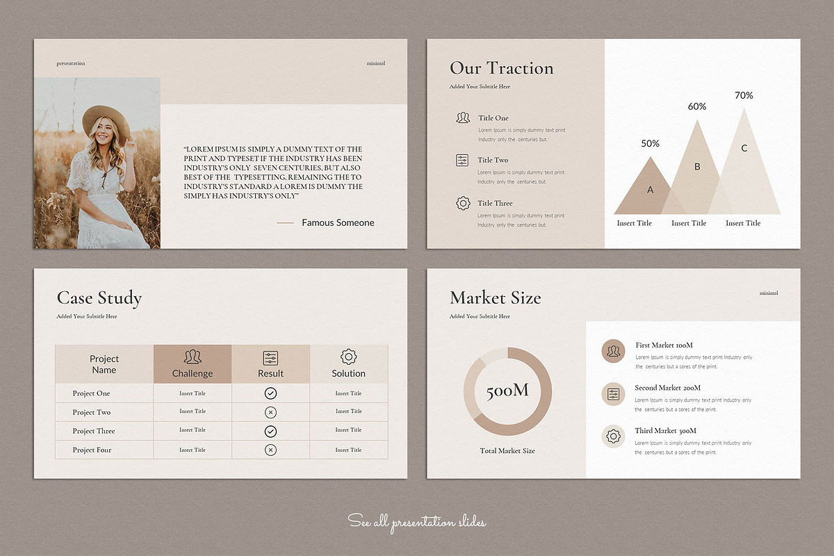 Aesthetic Pitch Deck Template, a Presentation Template by TemplatesForest