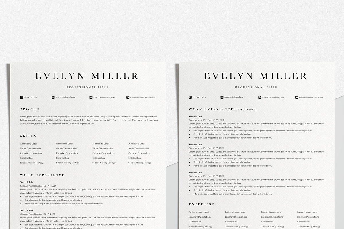 CV Professional Resume Design, a Resume Template by LucaTheme