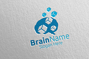 Box Brain Logo Design 68 | Branding & Logo Templates ~ Creative Market