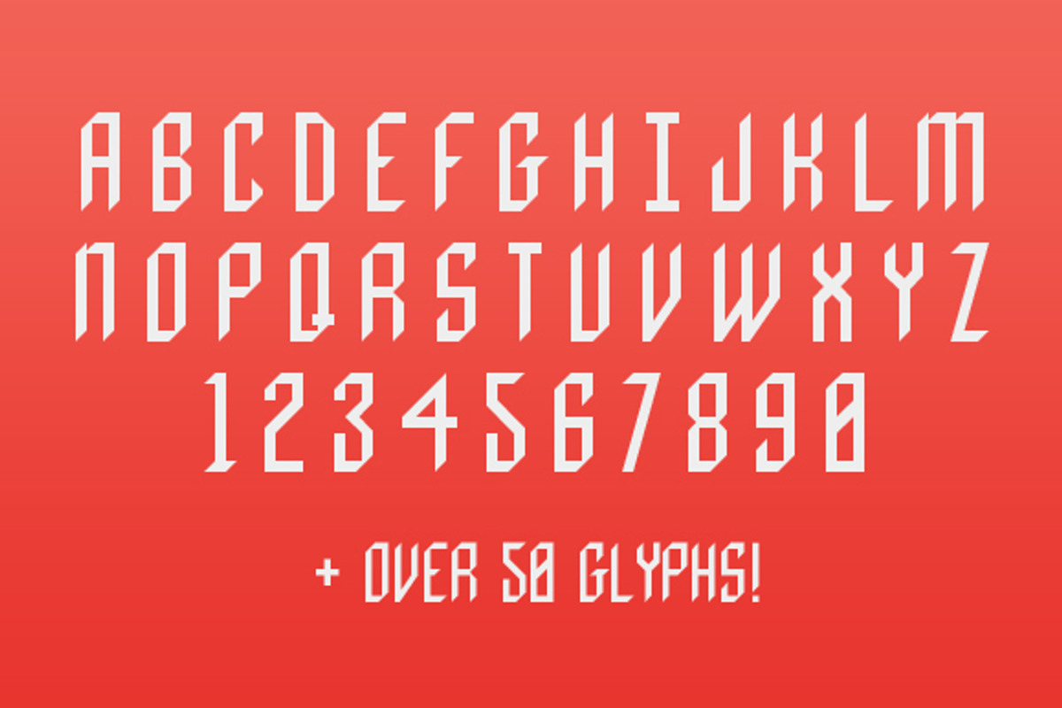 Metrix Display Font, a Font by jeffportaro
