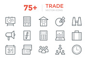 75+ Trade Vector Icons, an Outline Icon by Vectors Market