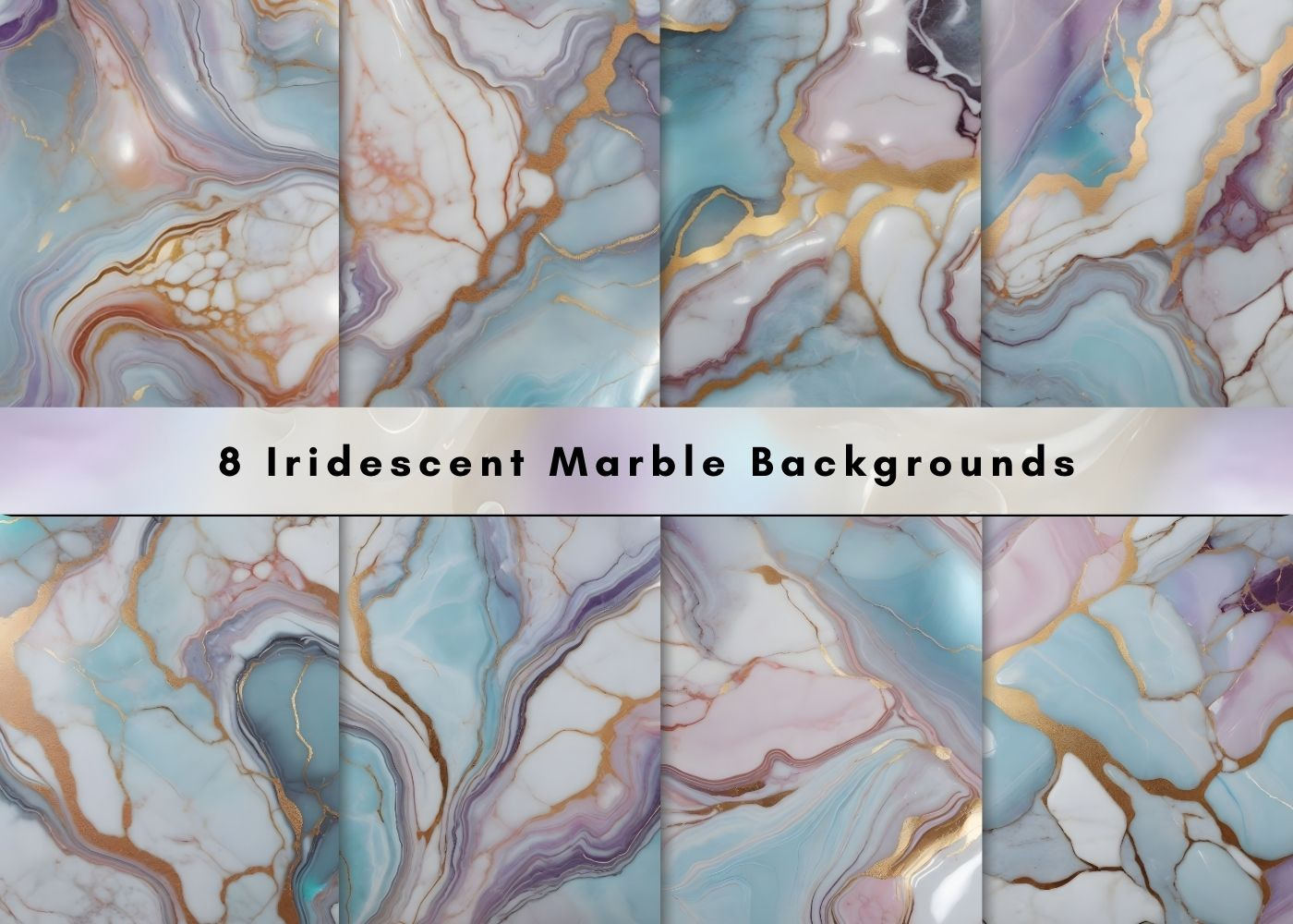 Iridescent Marble Background