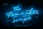 Rainmaker Script, a Script Font by Fenotype
