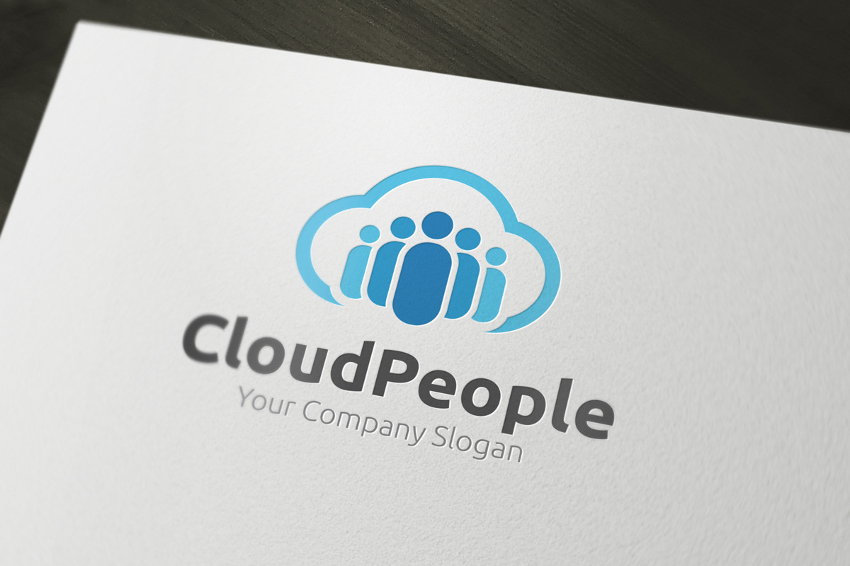 Cloud People, a Branding & Logo Template by Vectorwins Premium Shop