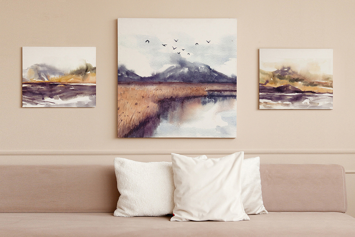 Watercolor Savannah & Landscapes
