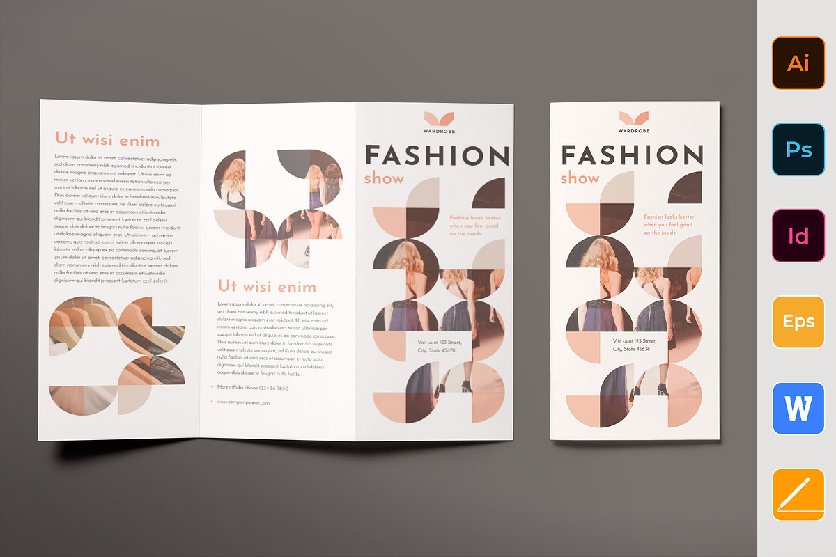 Fashion Shop Brochure Trifold, a Brochure Template by TemplatesNow!