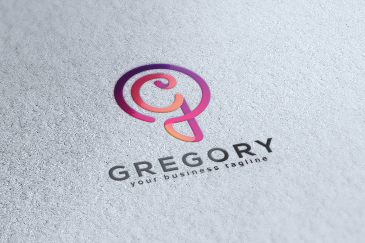 Gregory Letter G Logo, a Branding & Logo Template by Slim Studio