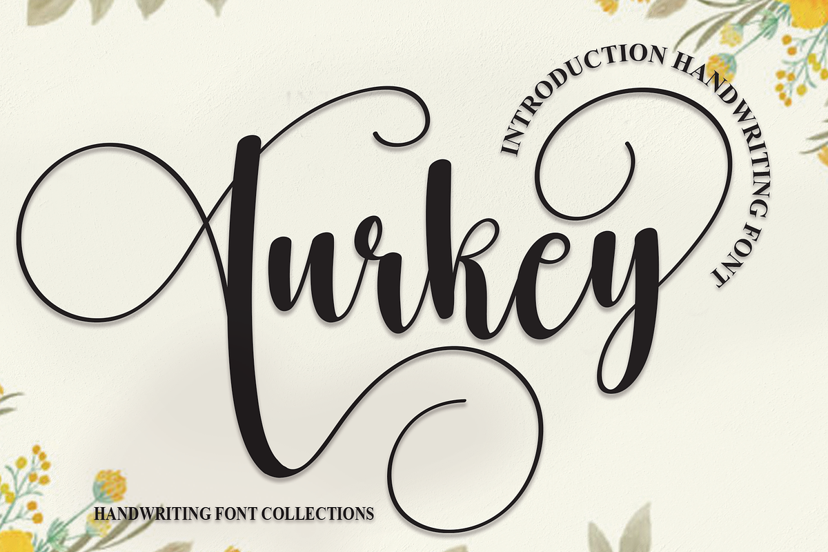 Turkey | Script Font, a Script Font by Scratchones | Creative Market