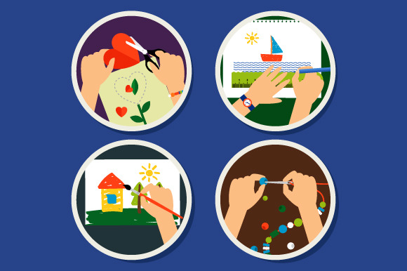 Handmade circle icons, a Graphic by Stock-Smart-Start