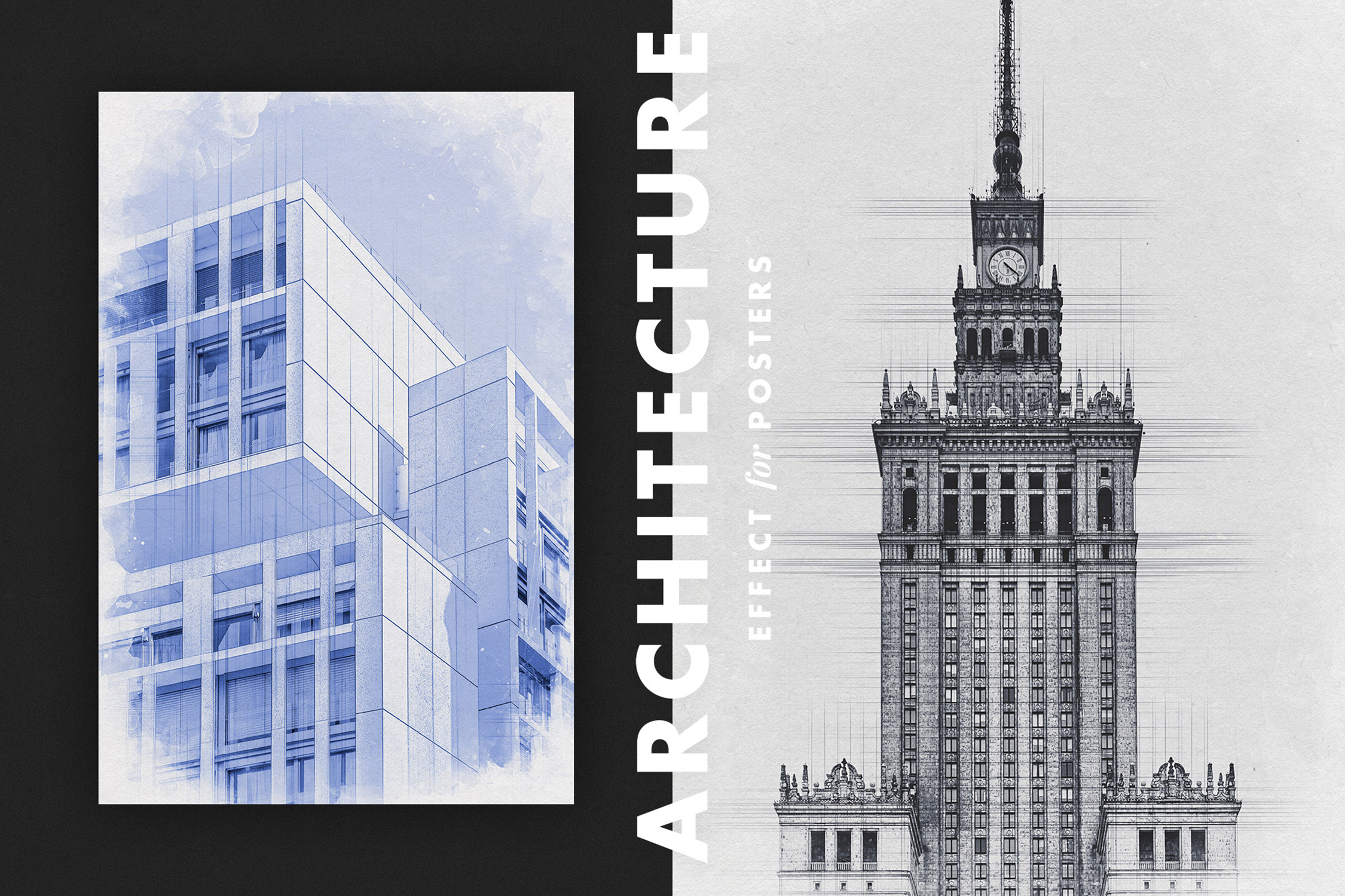Architecture Effect for Posters | Creative Market