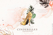 Cinderella shoes watercolor, an Object Graphic by Alisa Mikibith Art