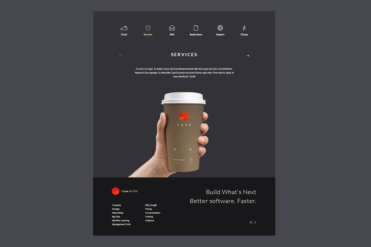 CASE UI Kit, a Templates & Theme by Burocrate shop