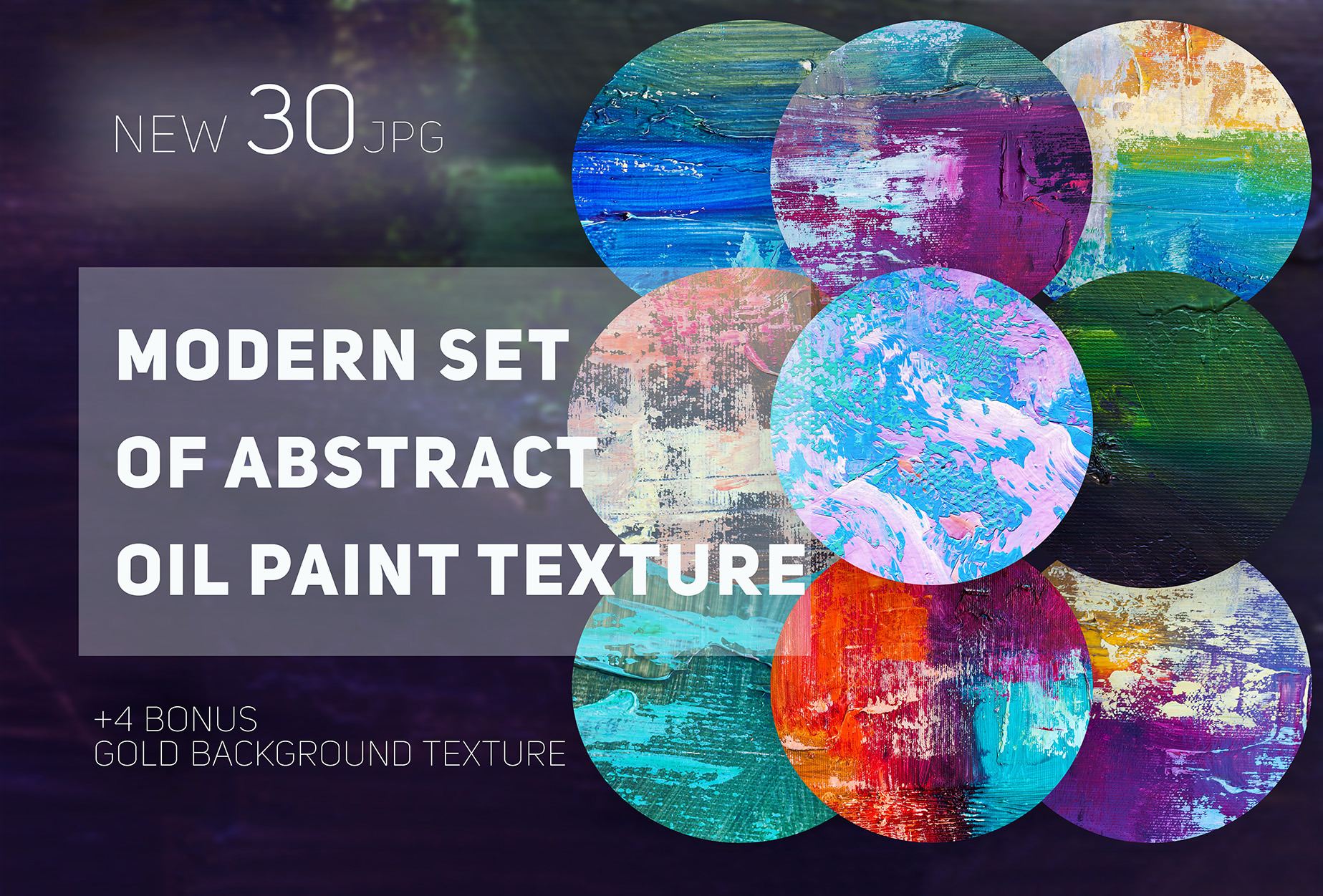 Set of abstract oil paint textures, a Texture Graphic by Alim Yakubov