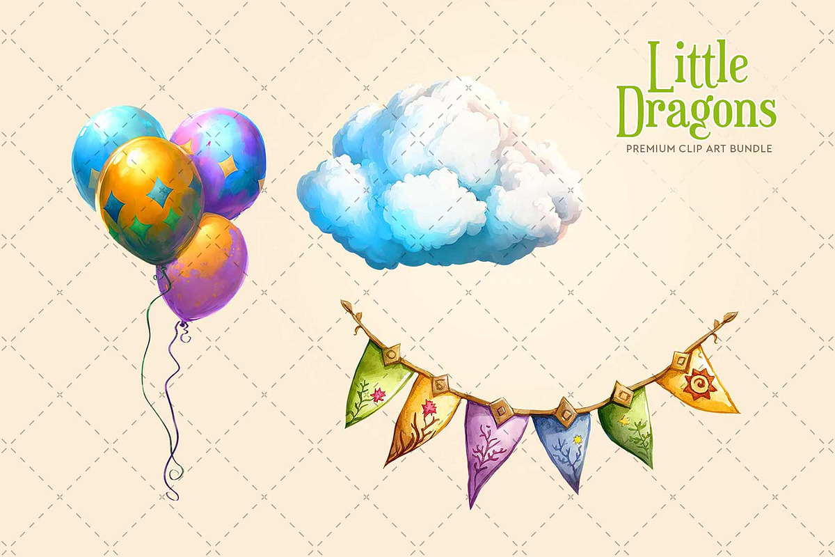 Dragon Clipart Megabundle, an Illustration by Clip Art by Elise M