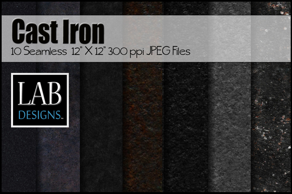10 Seamless Cast Iron Fabric Texture, a Texture Graphic by Lab Designs