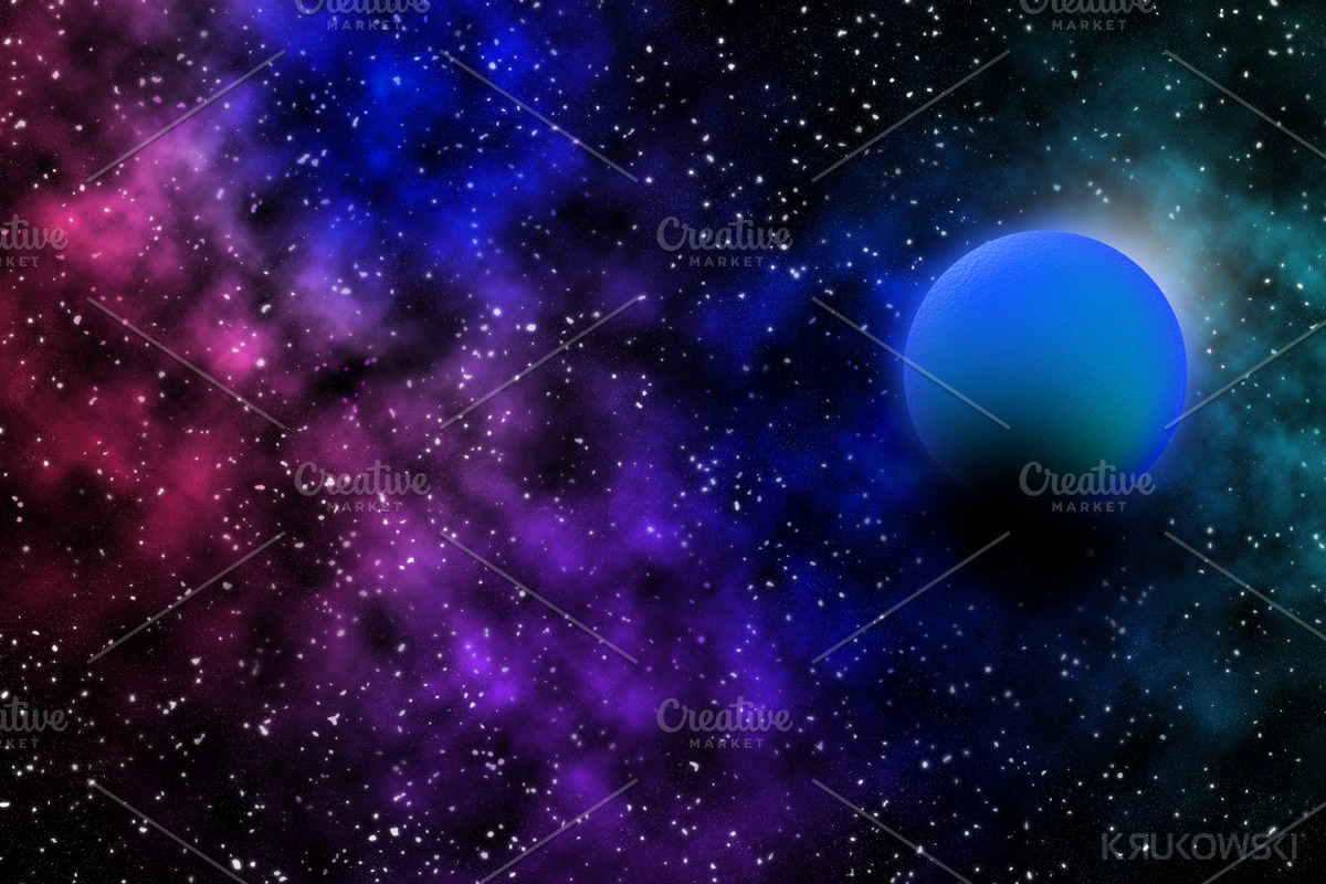 Space Cosmic Background, a Texture Graphic by Krukowski Graphics