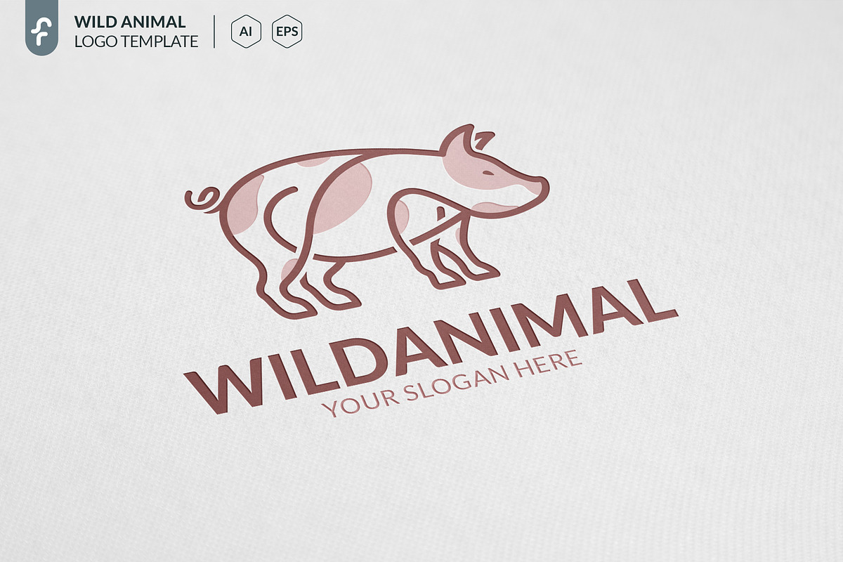 Pig Logo, a Branding & Logo Template by ft.studio