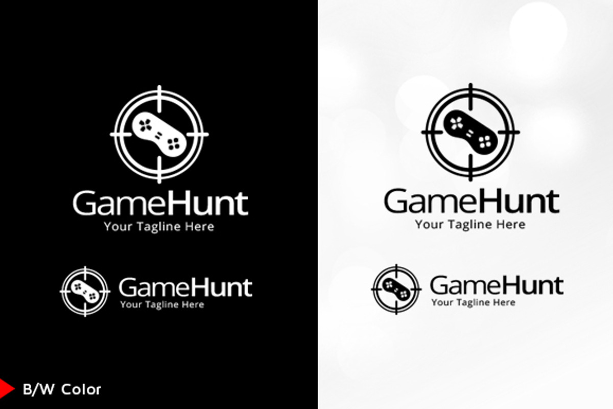 Game Hunt Logo Template, a Branding & Logo Template by gunaonedesign