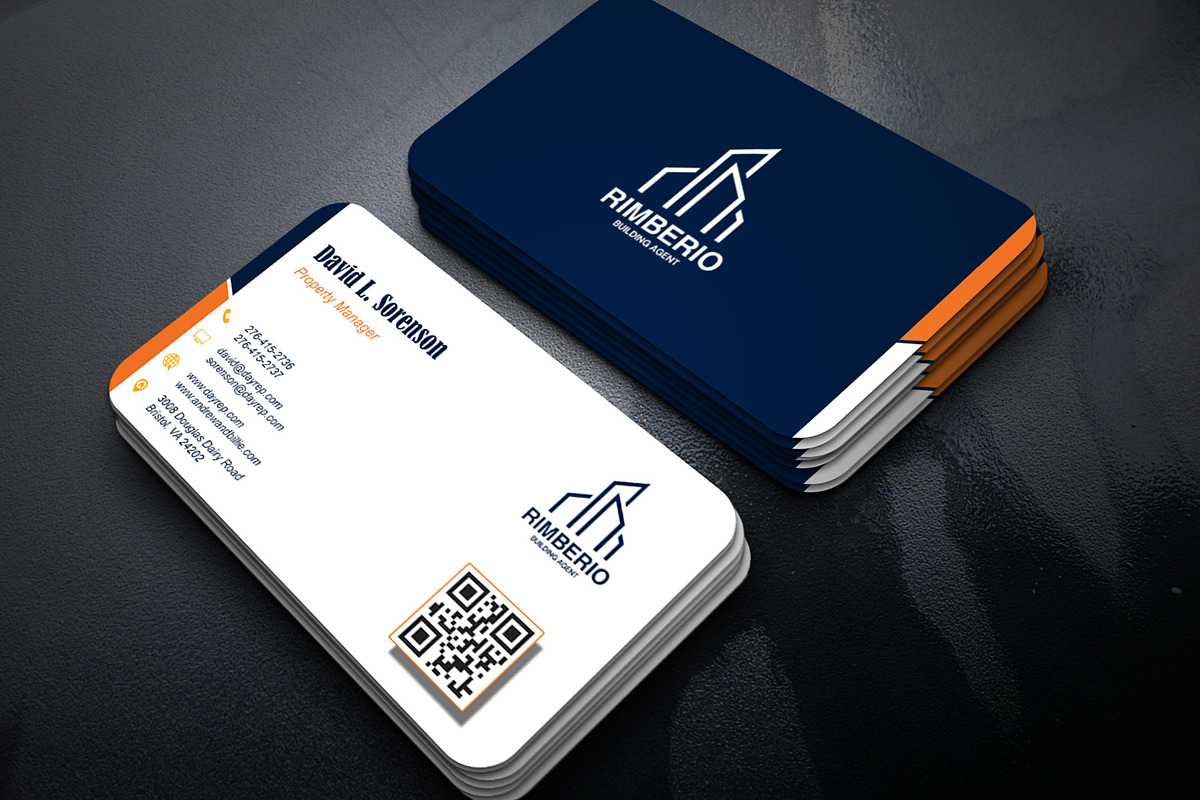 Clean Double Business Card PSD