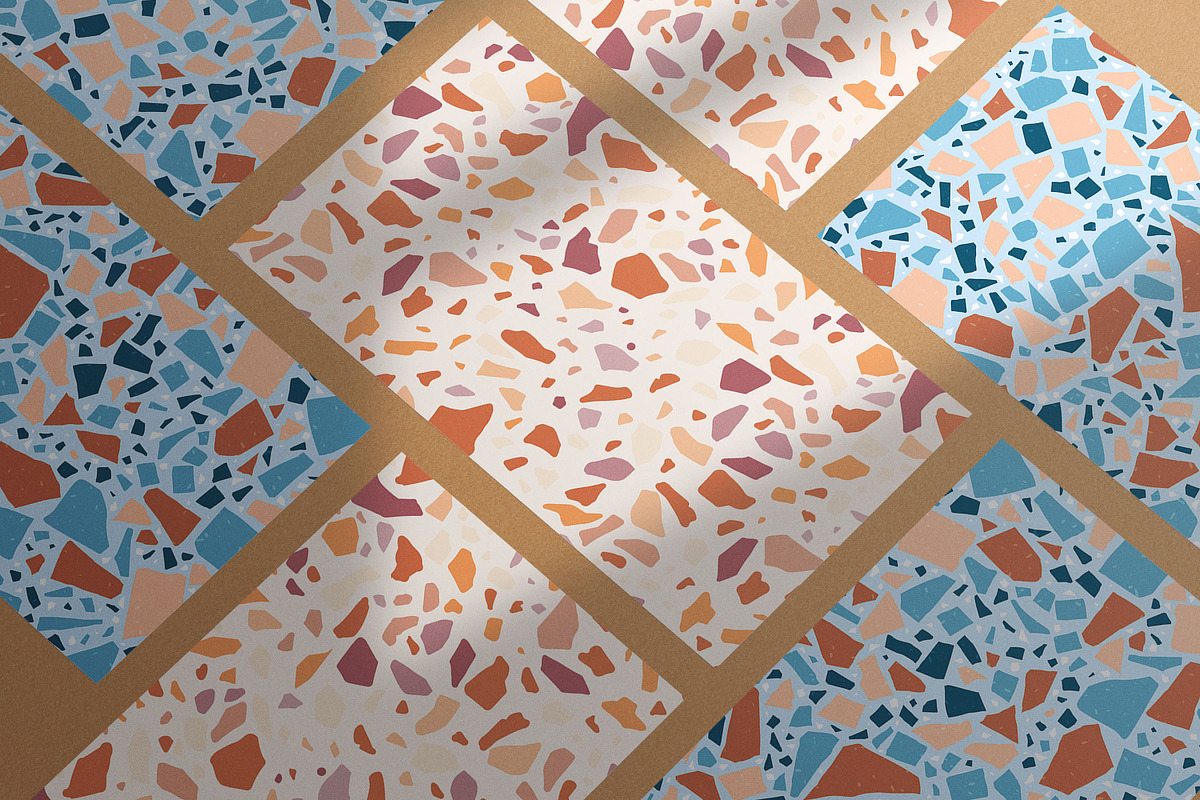 Terrazzo Texture Seamless Pattern, a Pattern Graphic by Digital Studio