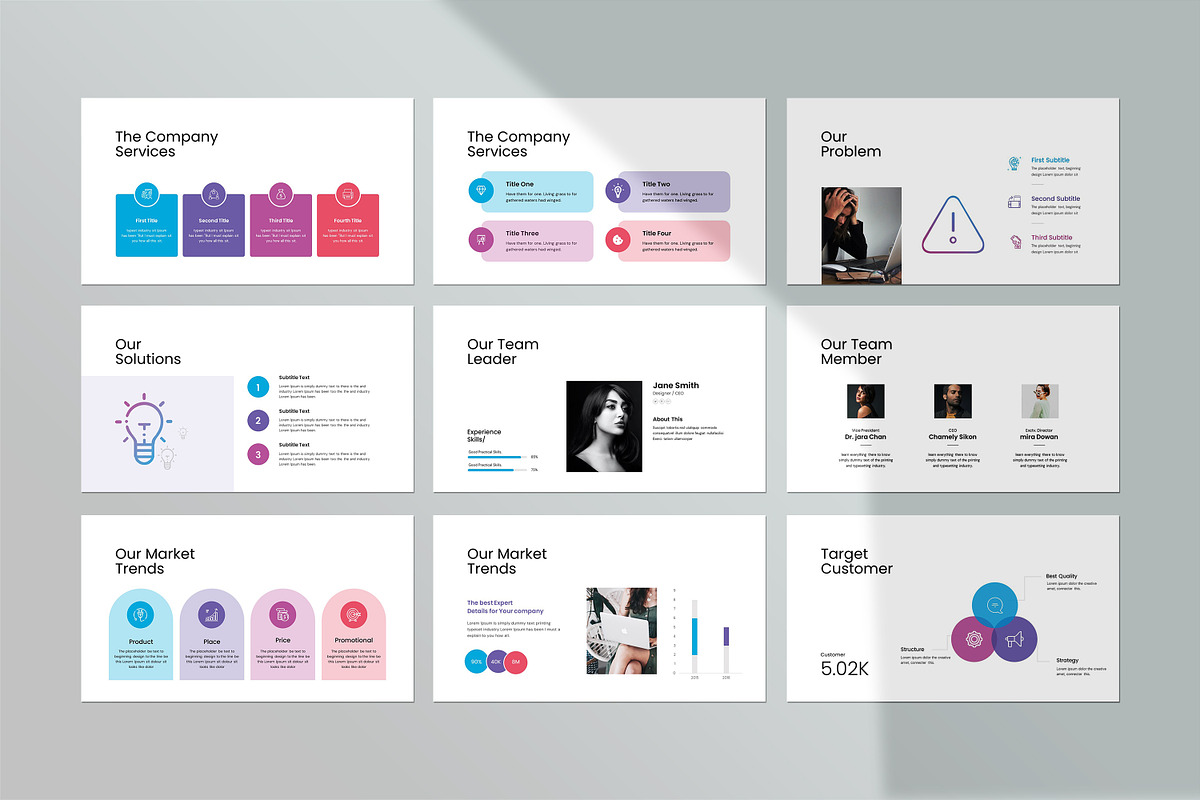 Studio Presentation Template, a Presentation Template by evgenystudio