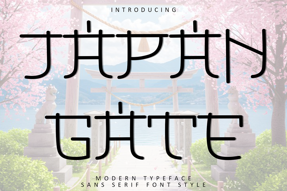 Japan Gate, a Sans Serif Font by FreshTypeINK