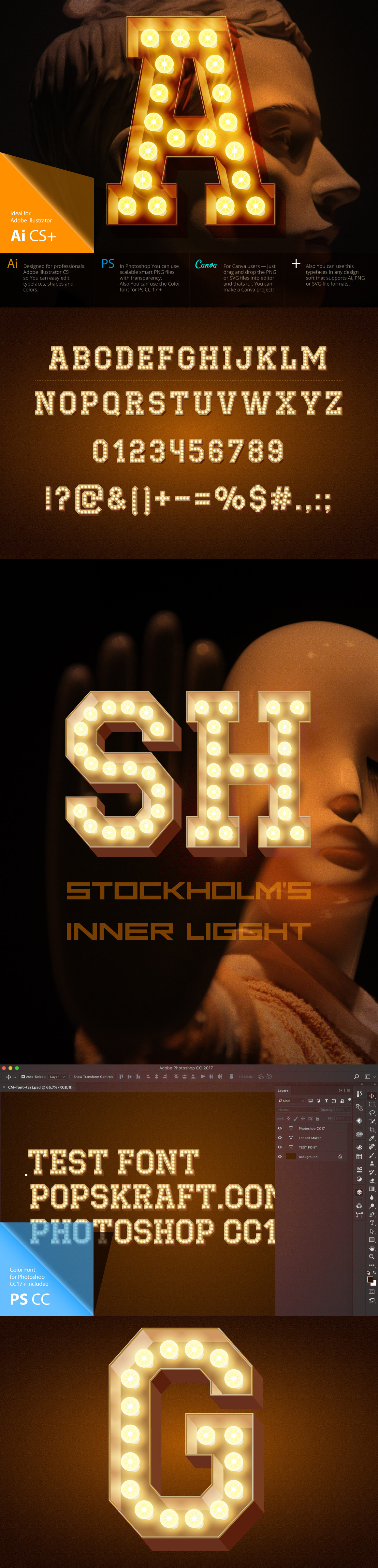 Light up warm white alphabet, an Object Graphic by popskraft | Creative ...