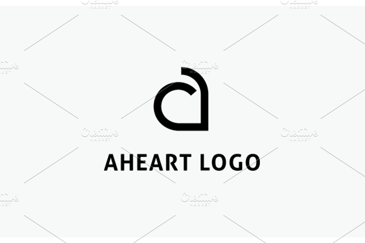 AHEART_Logo, a Branding & Logo Template by NiklancerShop