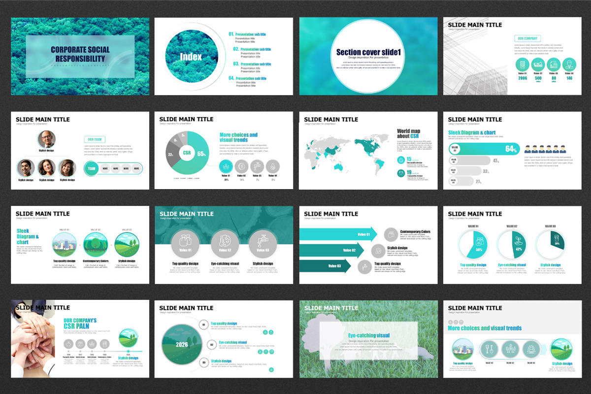 CSR PPT Template, a Presentation Template by GoodPello