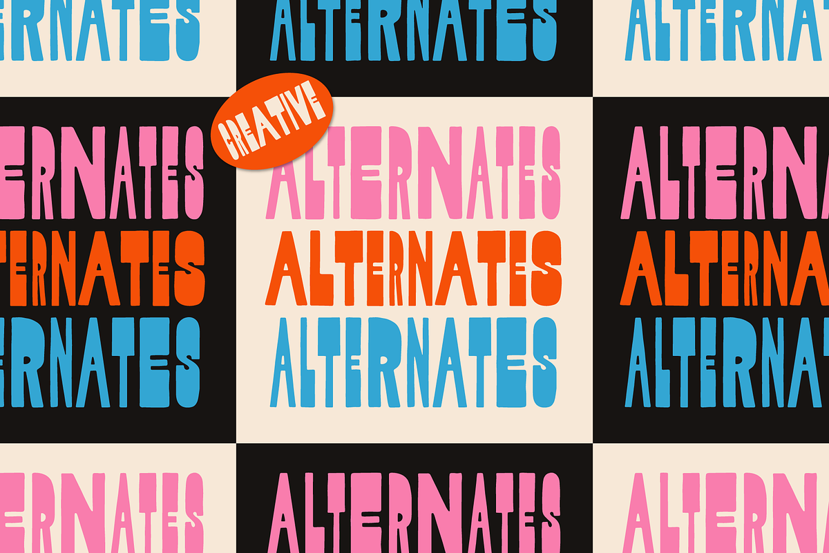 Oddball-Mixed! A Hand-lettered Font