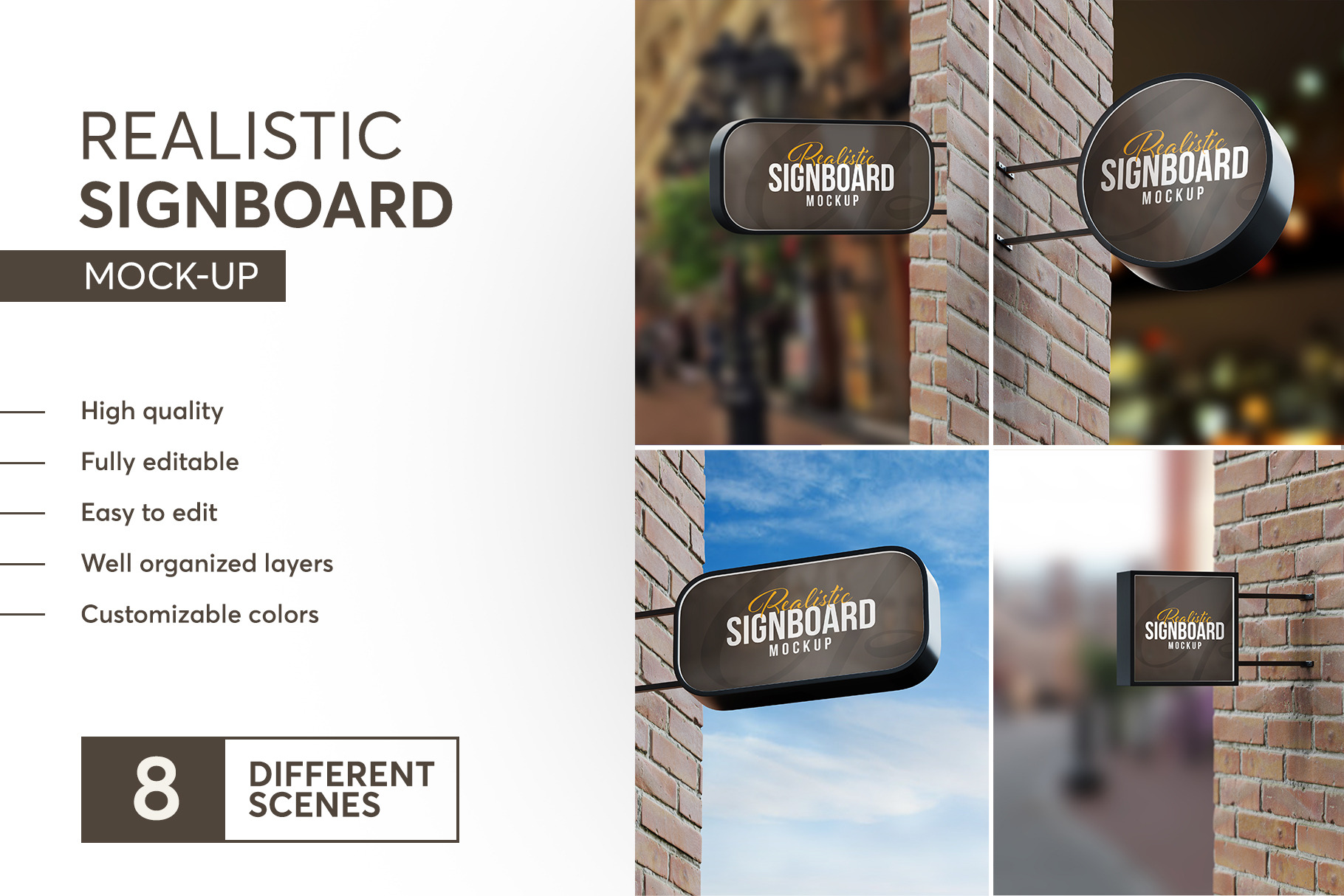 Realistic Signboard Mock-up, a Product Mockup by Propex