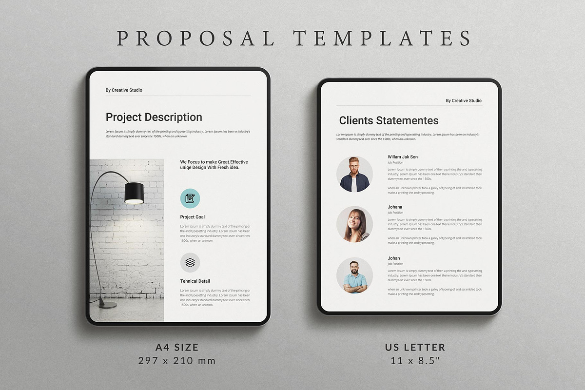 Proposal Brochure Template, a Brochure Template by TemplatesForest