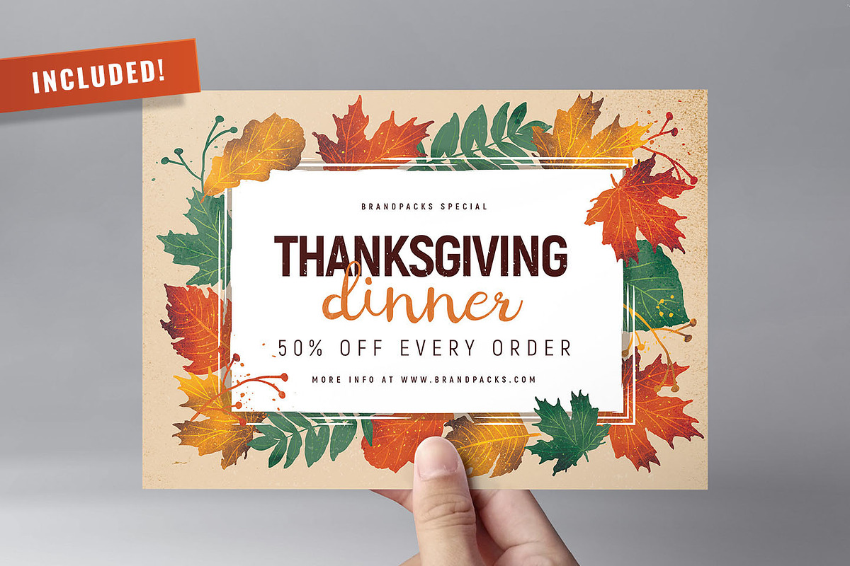 Thanksgiving Flyer / Poster Bundle, a Flyer Template by BrandPacks