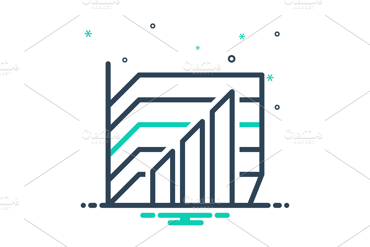 Graph Diagram icon, an Icon by Creative priyanka | Creative Market