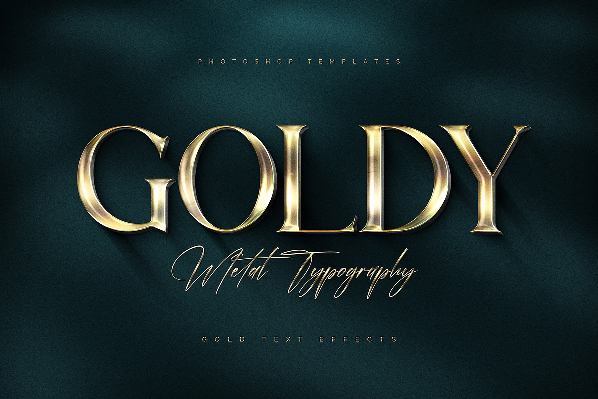 Royal Gold Lettering Text Effects, a Layer Style Add-On by Andrew Skoch ...