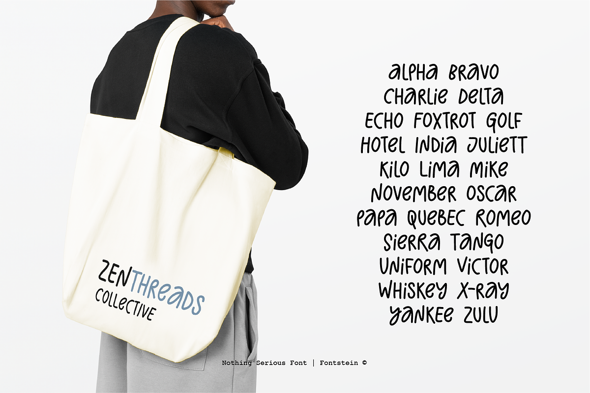 Nothing Serious | Handdrawn font