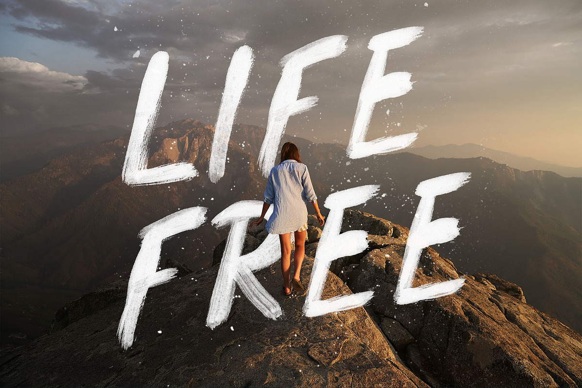 Handrawn Brush SVG | Awaken Font, a Font by tomatstudio