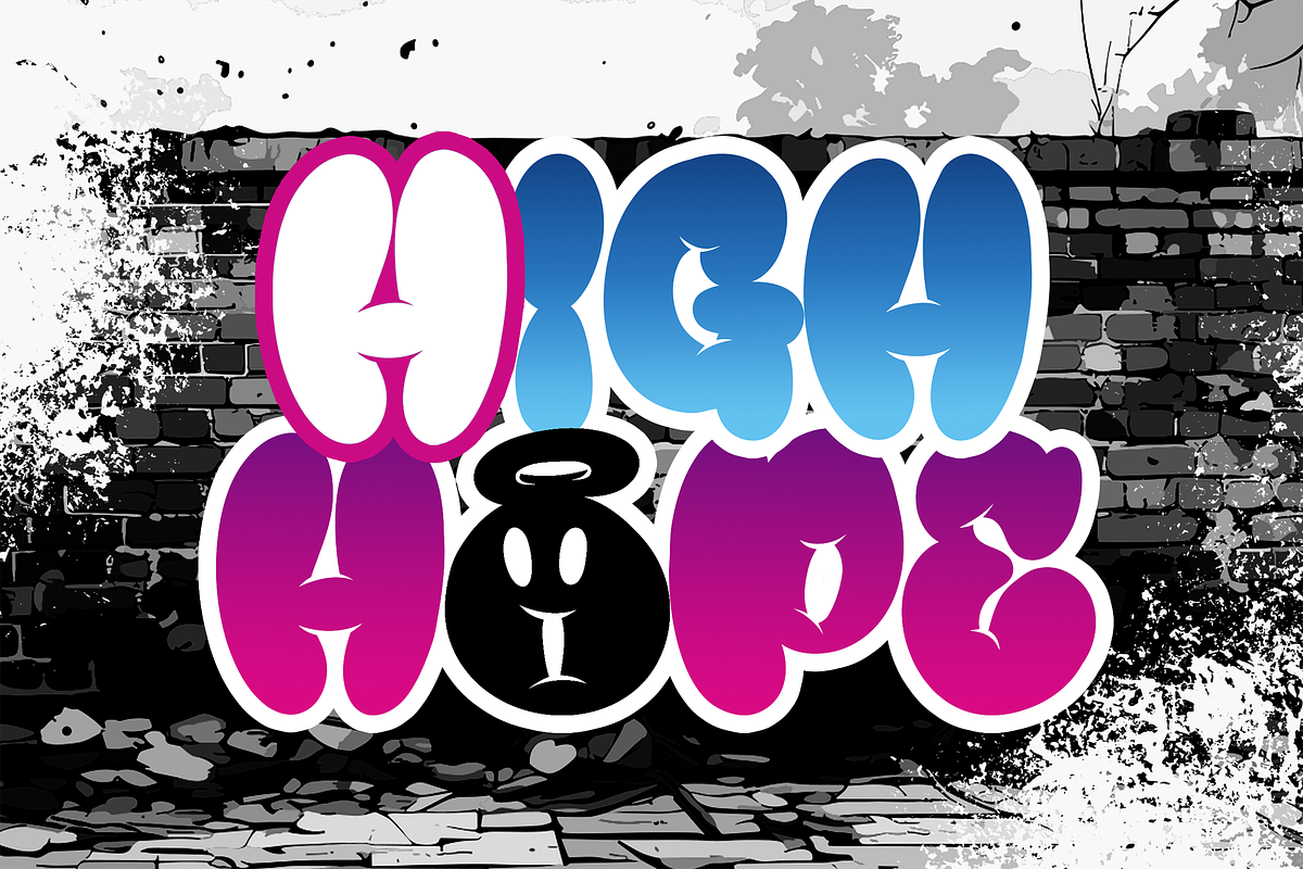 CROOK Shofie Modern Display Graffiti, a Symbol Font by dansdesign