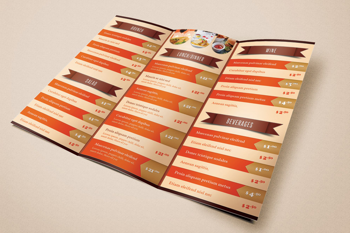 Welcome Restaurant Menu Card Pack, a Brochure Template by Saptarang