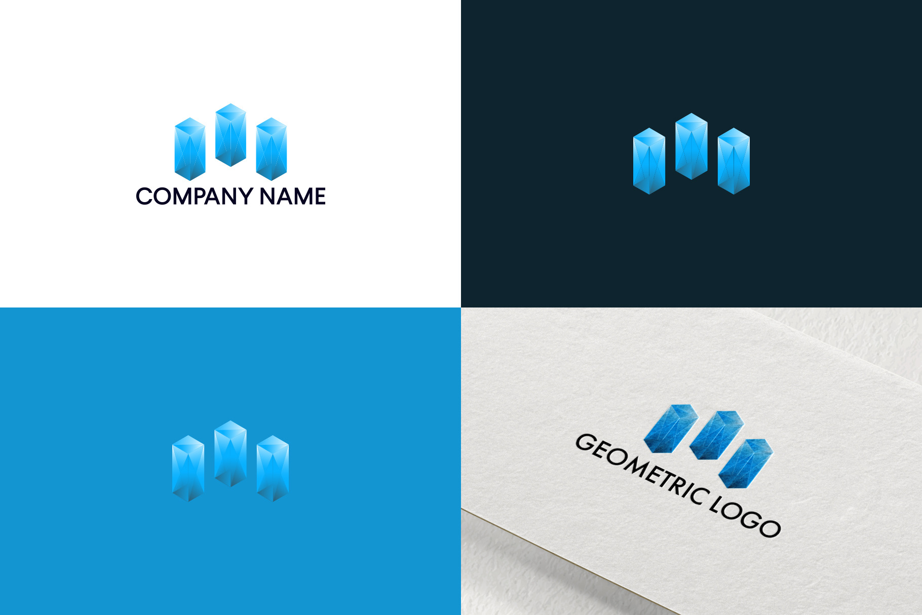 Geometric logo design | Free UPDATE, a Branding & Logo Template by ...