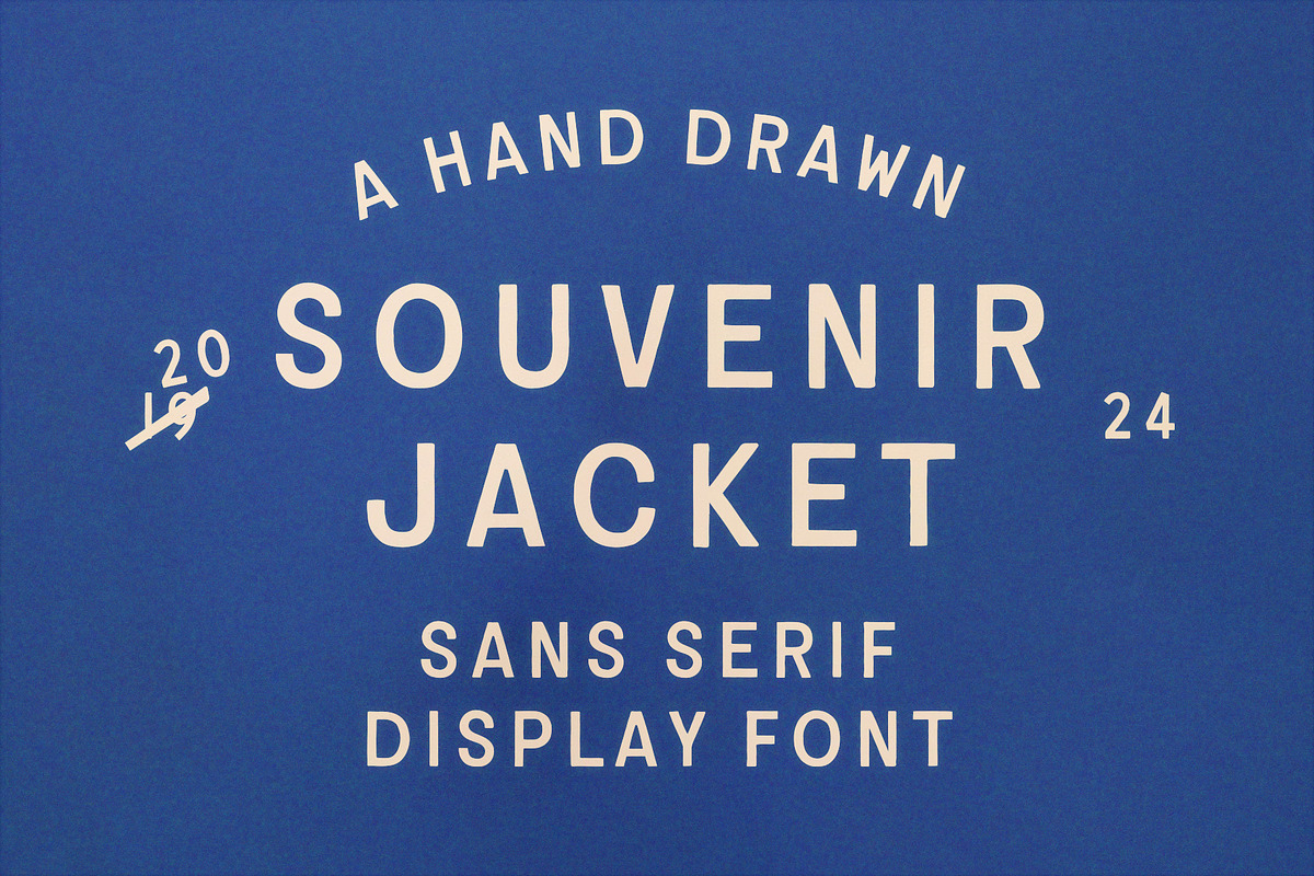Souvenir Jacket | Hand Drawn Font, a Sans Serif Font by Off The Rack © | 19 cutting-edge smart ...