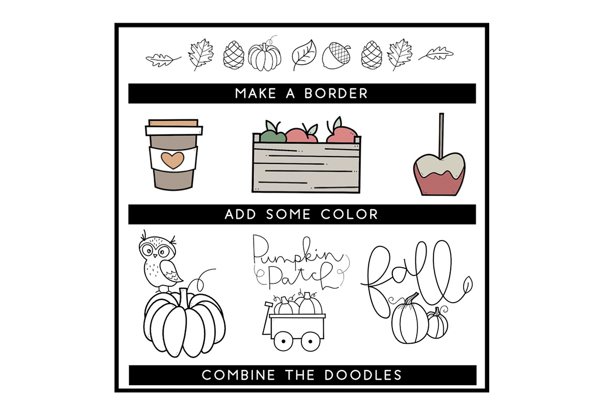 Fall Fun - A Doodles Font, a Font by KA Designs