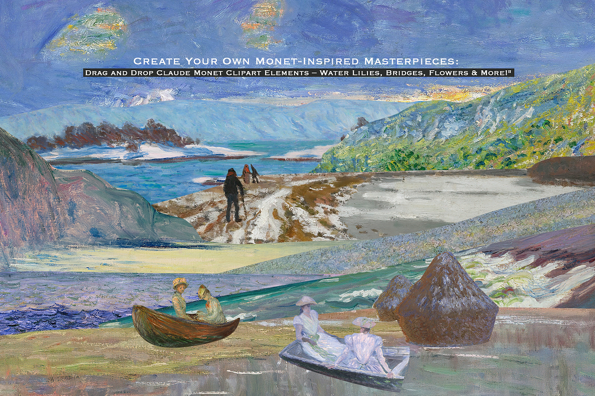 700+ Claude Monet Ultimate Bundle, an Object Graphic by Lilithcollageart