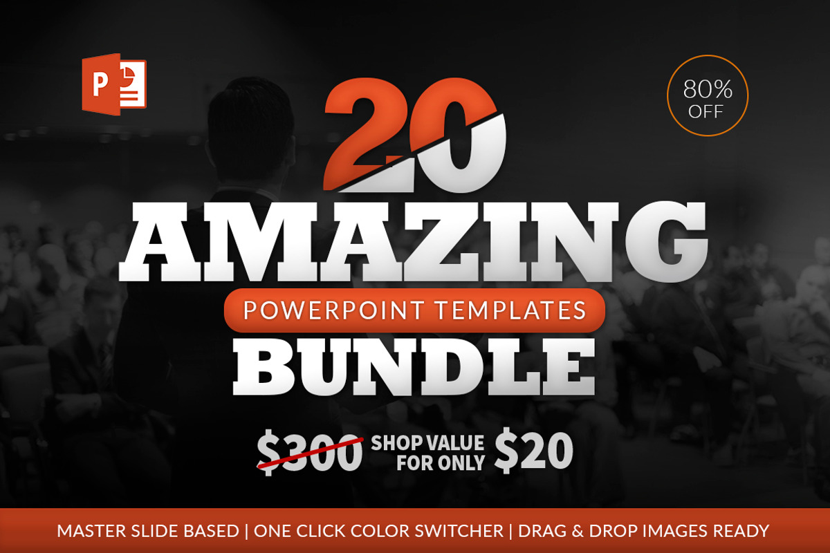 20 Amazing Powerpoint Bundle, a Presentation Template by Zacomic Studios